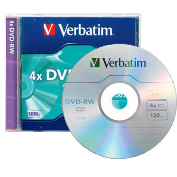 DVD-RW Verbatim 4,7 GB 4x JWC box, 43285 | Akcie a novinky | CTRL + C ...