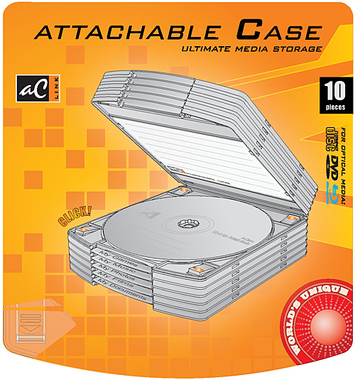 Spojiteľný obal na CD / DVD / BD ružový, 10 kusov, AC-RT10 | Akcie a ...